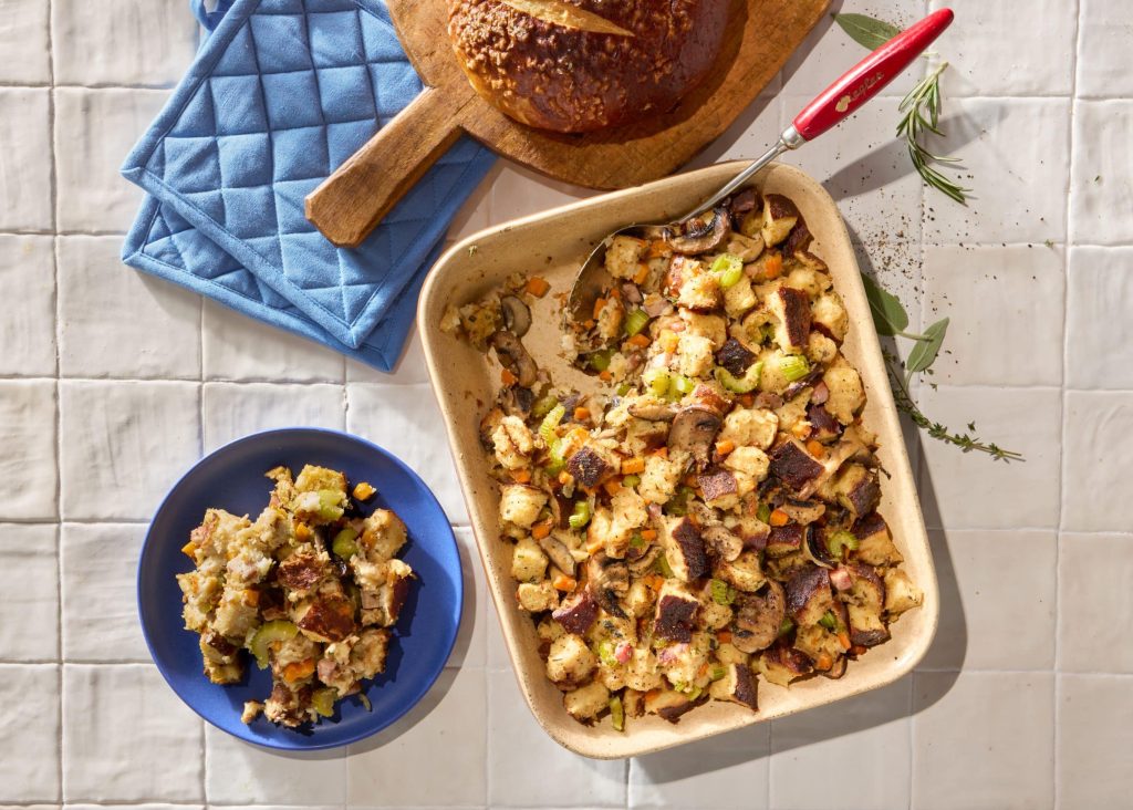 Oven-Baked Pretzel Stuffing - Pure Wesson Oil